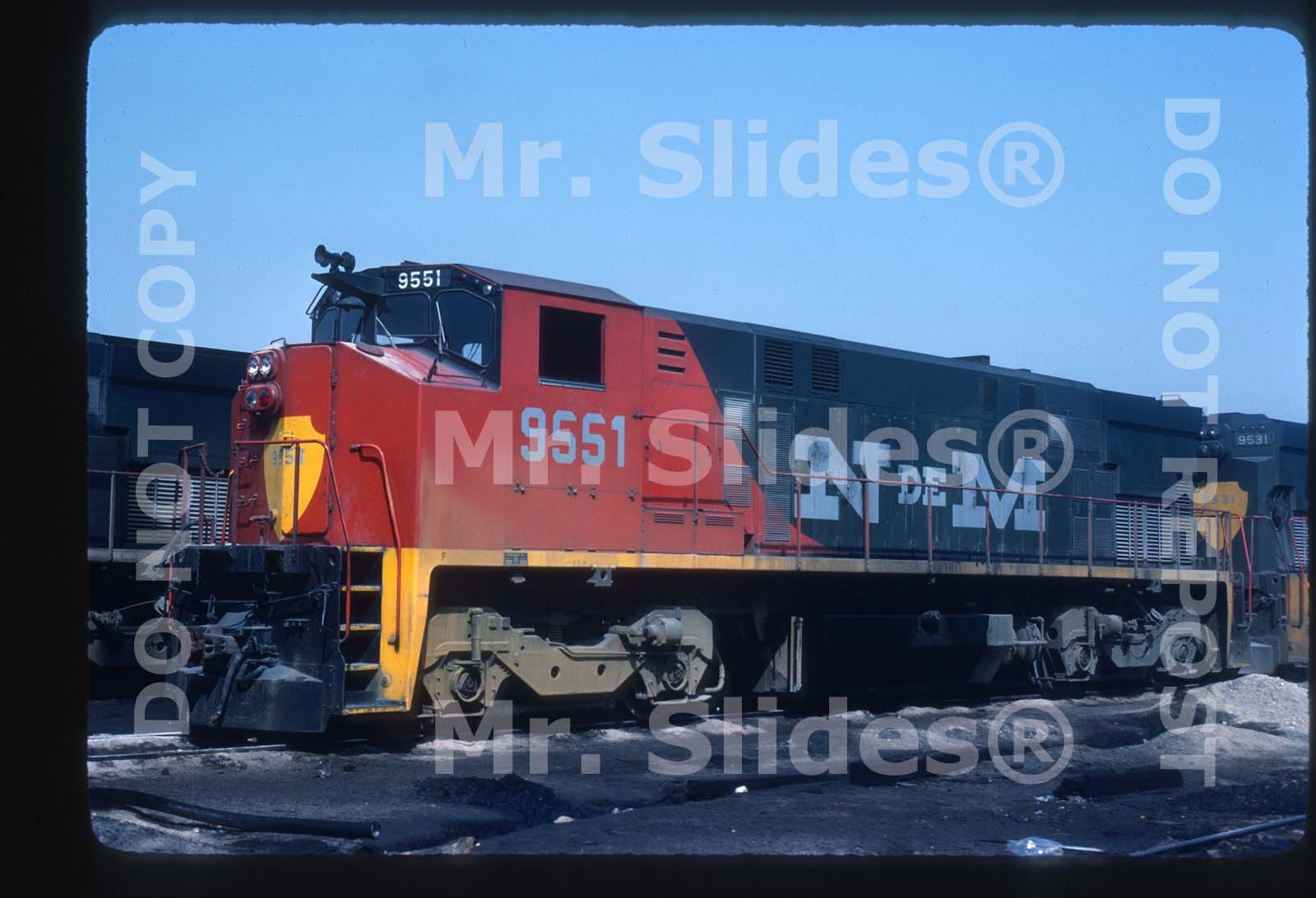 Original Slide NdeM Nacionales de Mexico MLW/ALCO M424W 9551 Monterrey ...
