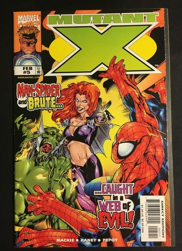 MUTANT X 5 KEY 1st app MAN SPIDER ALTERNATE V 1 RED QUEEN GOBLIN X MEN ...