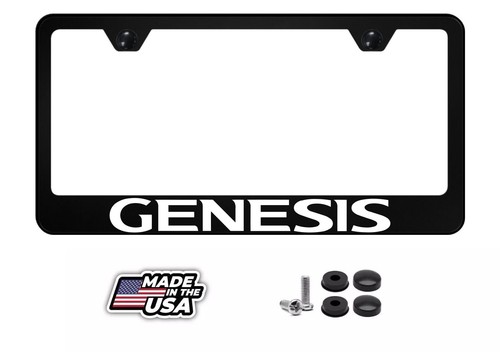 Hyundai Genesis License Plate Frame | Black Metal | Premium Street ...