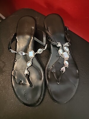Massini Jeweled Sandals Made In Italy Sz 9 | eBay
