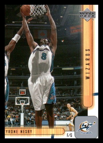 2001-02 Upper Deck #400 Tyrone Nesby NBA Basketball Washington Wizards ...