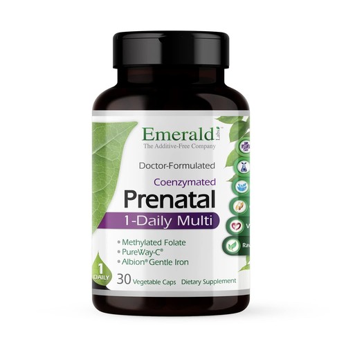 Emerald Labs Prenatal 1-Daily Multi - Prenatal Multivitamin with ...