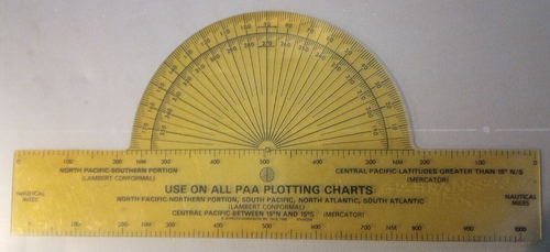 Vintage Pan Am Customized Navigation Plotter-Ships Free | eBay