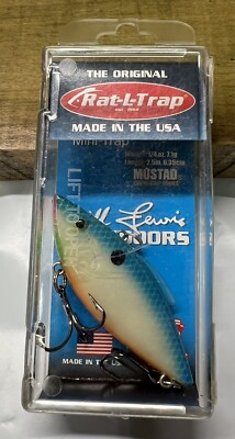 Bill Lewis Rat-L-Trap 2.5” Mini-Trap Rattle Trap - Blue Smoke - 1/4oz ...