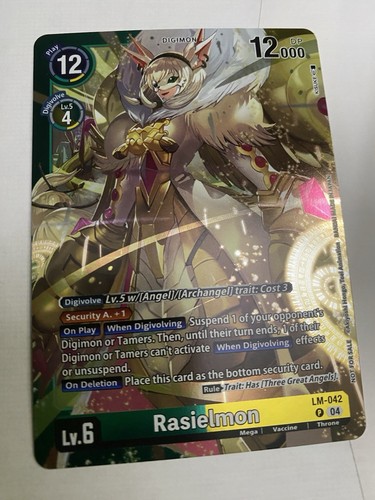 Digimon Card Game Rasielmon LM-042 P World Convergence BT21 Box Topper ...