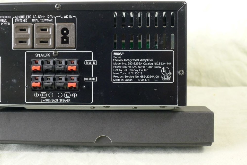 MODULAR COMPONENT SYSTEMS 2256 STEREO INTEGRATED AMPLIFIER 100 WATTS ...