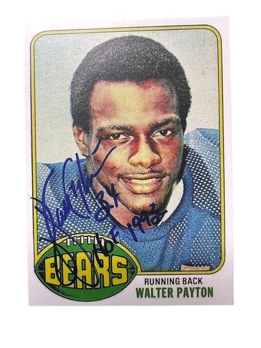 Walter Payton Rookie Card autograph signed | eBay