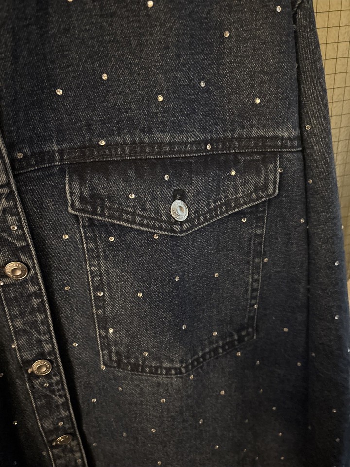 TU Plus Size Ladies Denim Shirt Size 26 Embellishment New with Tags ...