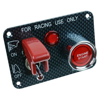 Red Automotive Race Car Control Panel Start Switch 12V DC Carbon | eBay