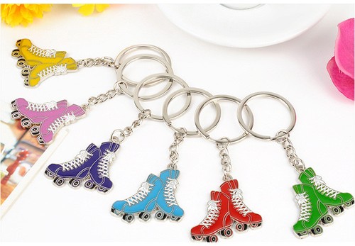 Roller Skate Key Chain with Metal Key Ring | eBay