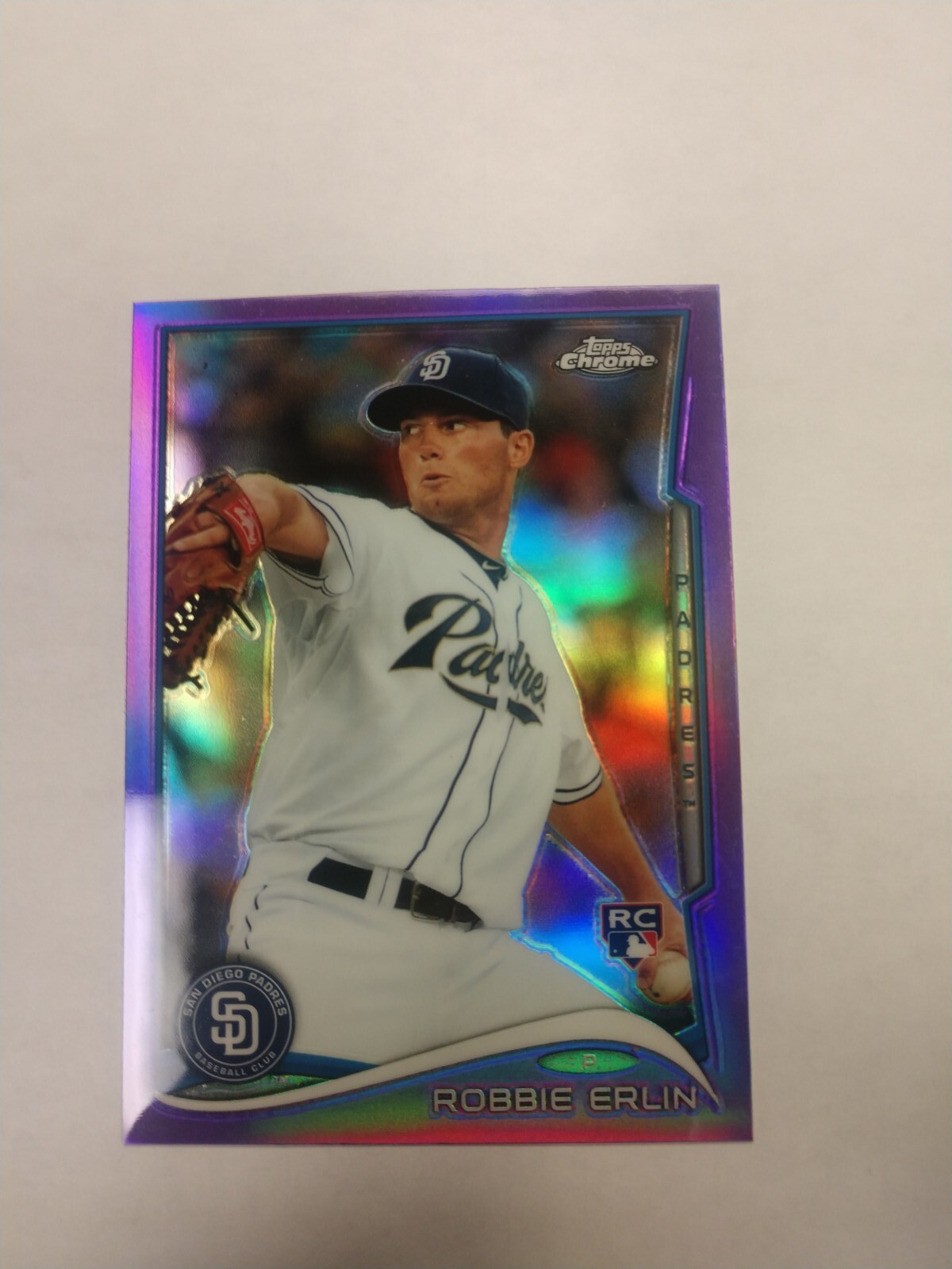2014 Topps Chrome - Purple Refractor #77 Robbie Erlin (RC) for sale ...
