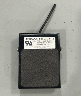 Linemaster T-91-S Treadlite II Foot Switch, Electrical, Single Pedal | eBay