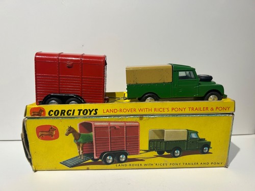 Corgi toys Gift set 2 Landrover and pony, Boxed, original, Rare ...