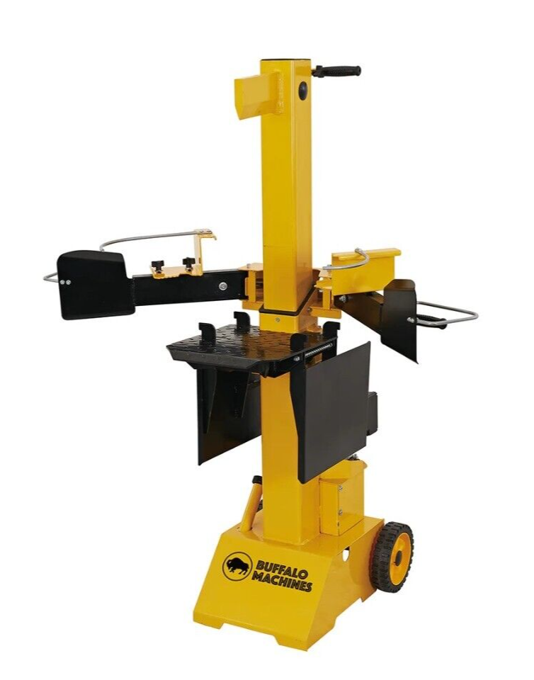 8 Tonne Buffalo Electric Log Splitter - 4 ton Heavy Duty Hydraulic Wood ...