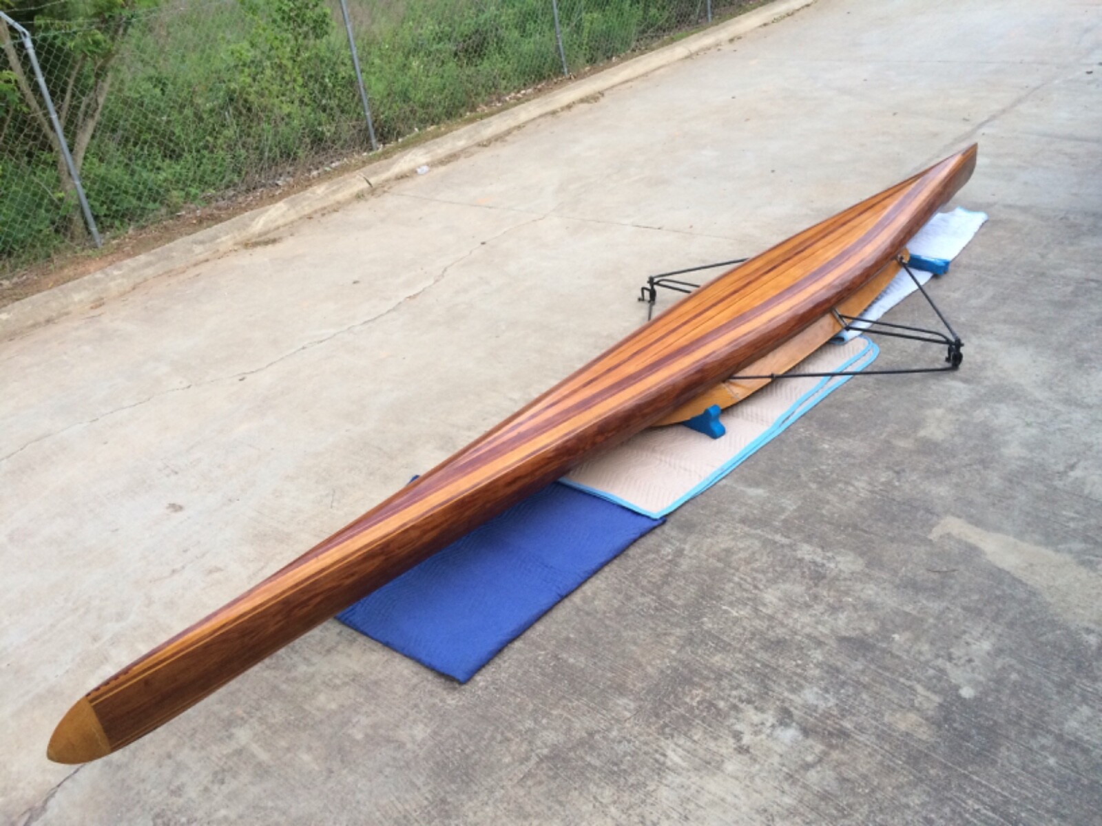 Wooden Rowing Shell / Scull - 19ft - Single | eBay