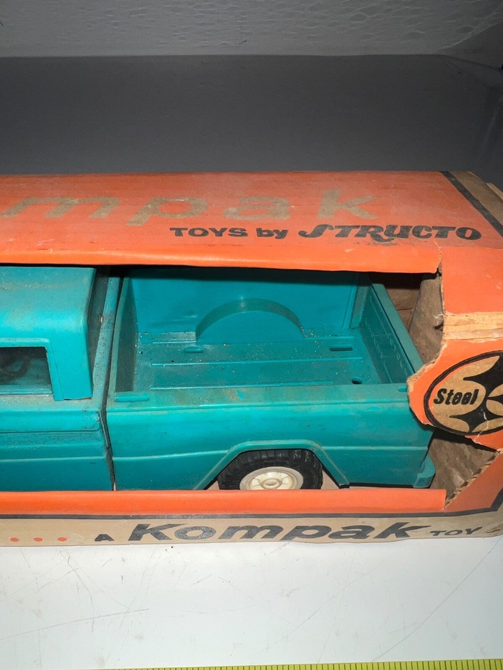 VINTAGE KOMPAK TOYS BY STRUCTO NO 101 PICKUP TRUCK WITH ORIGINAL BOX | eBay