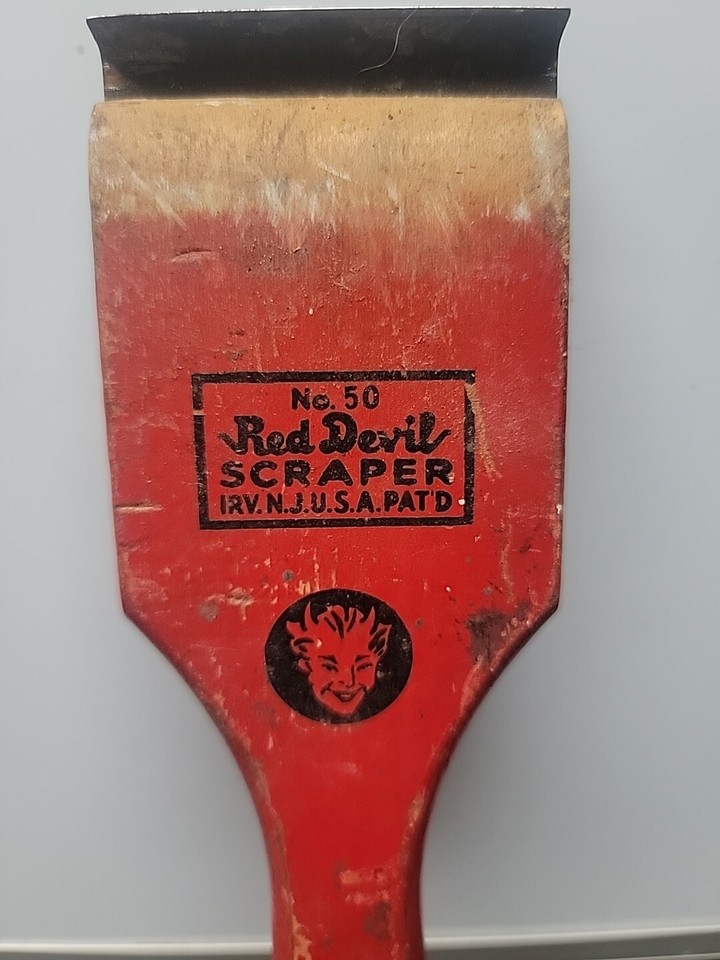 Vintage RED DEVIL Paint Scraper No. 50 /0824 | eBay
