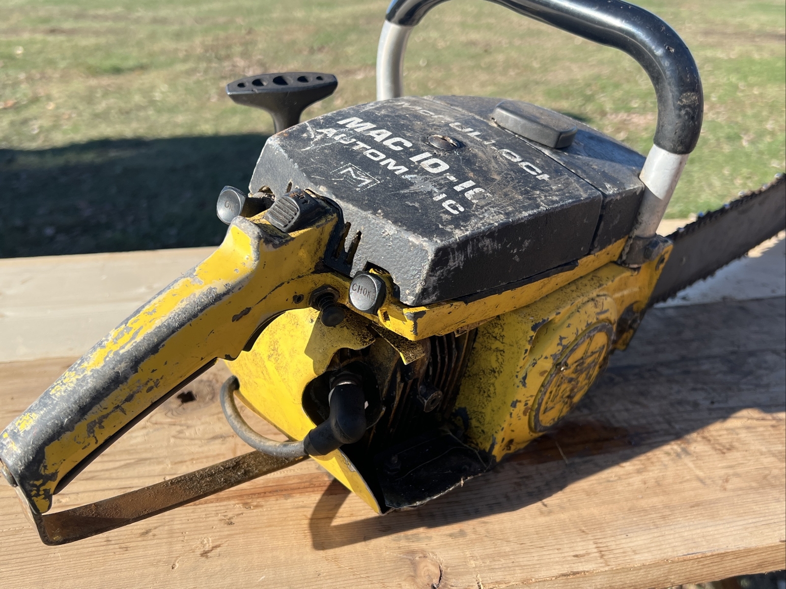 Vintage McCULLOCH MAC 10-10 AUTOMATIC Chainsaw with Bar | eBay
