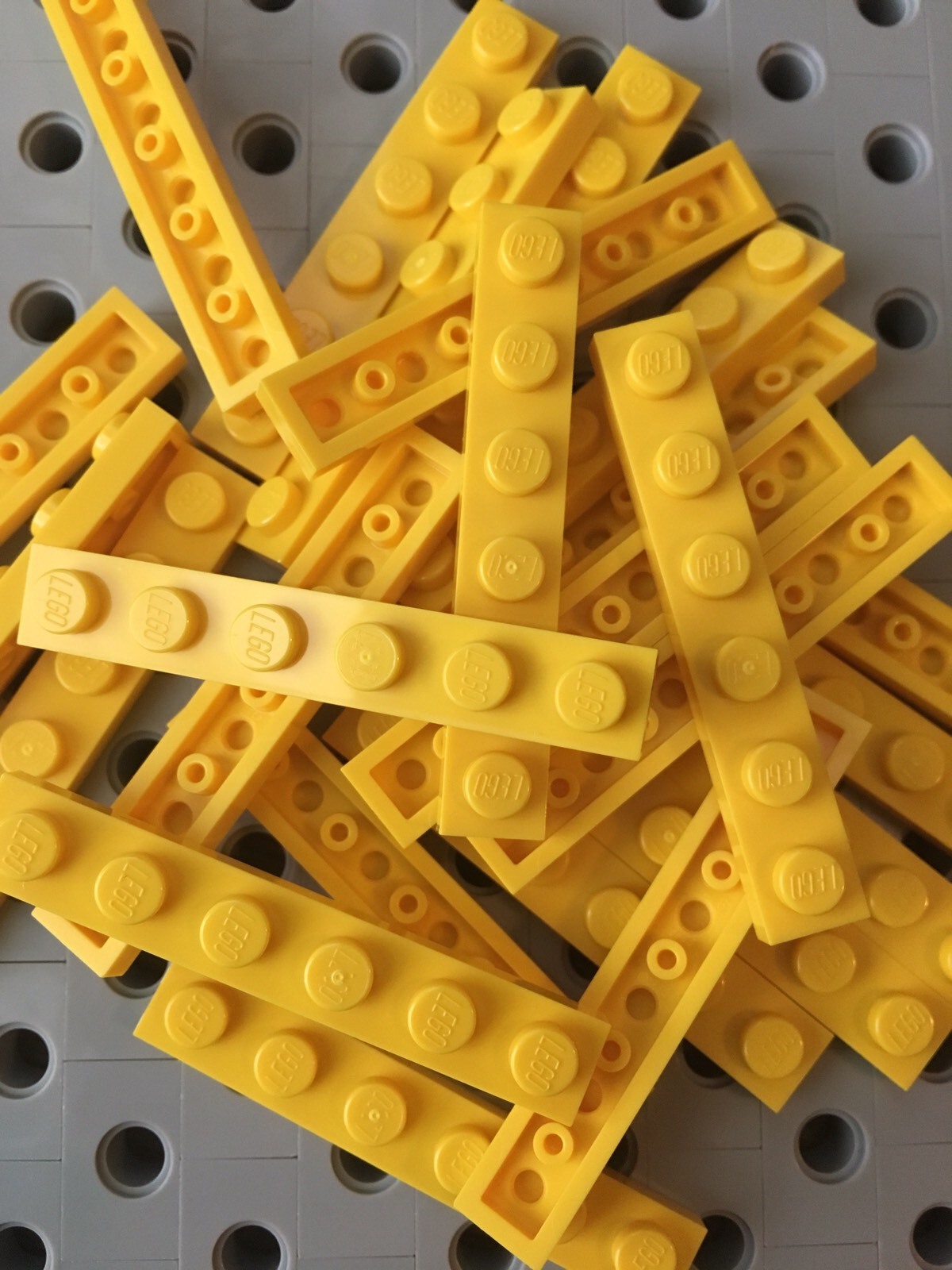 Lego 1x6 Yellow Base Plate Tiles 1 X 6 Bricks Plates New Lot Of 25 | eBay