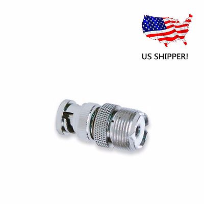 PRO TRUCKER BNC MALE TO PL-259 FEMALE ADAPTER UHF SO239 Coaxial Cable ...