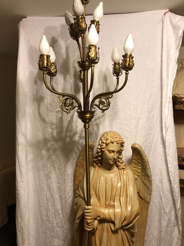 Angels -2 Bernardini Antique Plaster Cathedral Statues | eBay