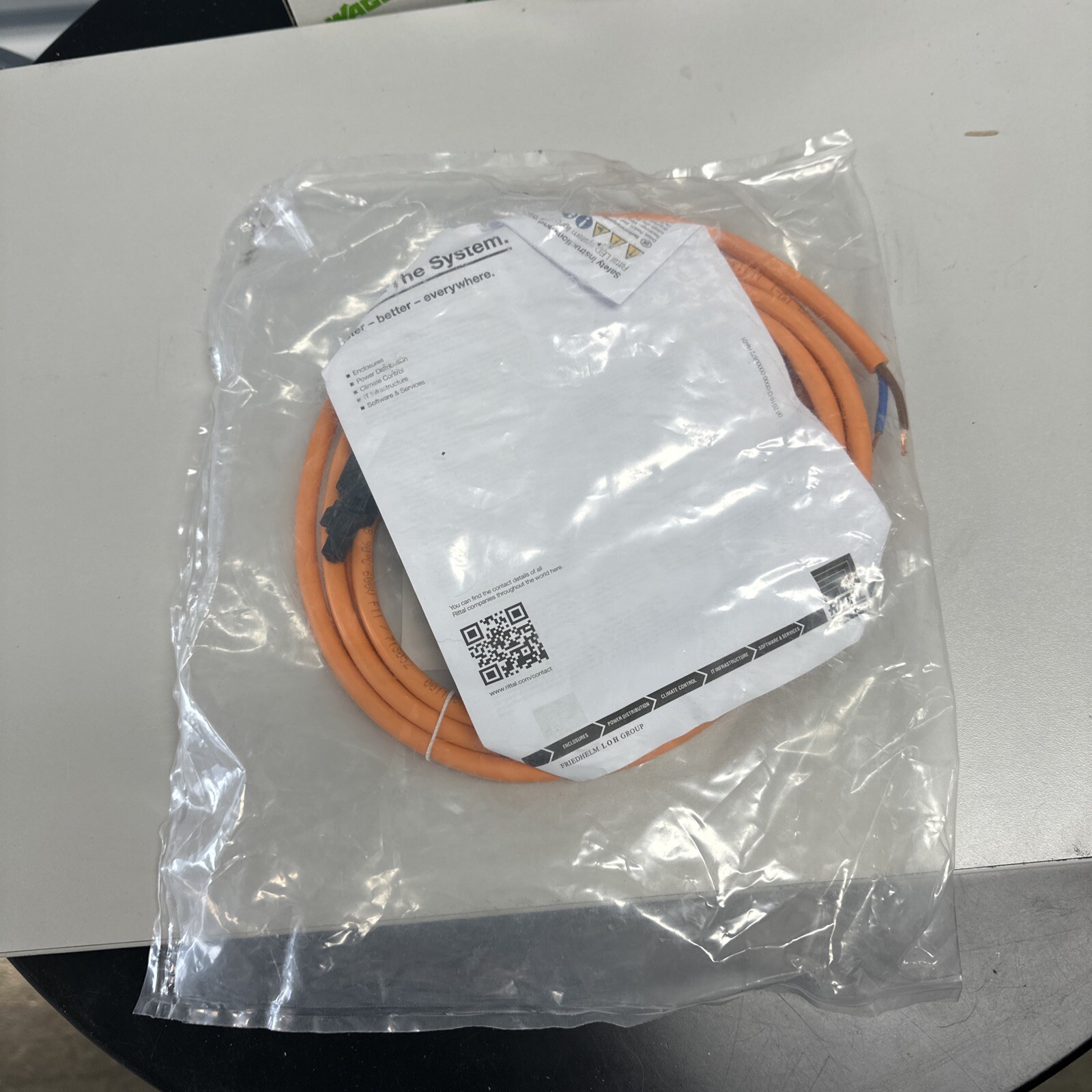 Rittal Cable Assembly 3c Socket Wire Leads Sz Series Orange 16awg 3000 ...