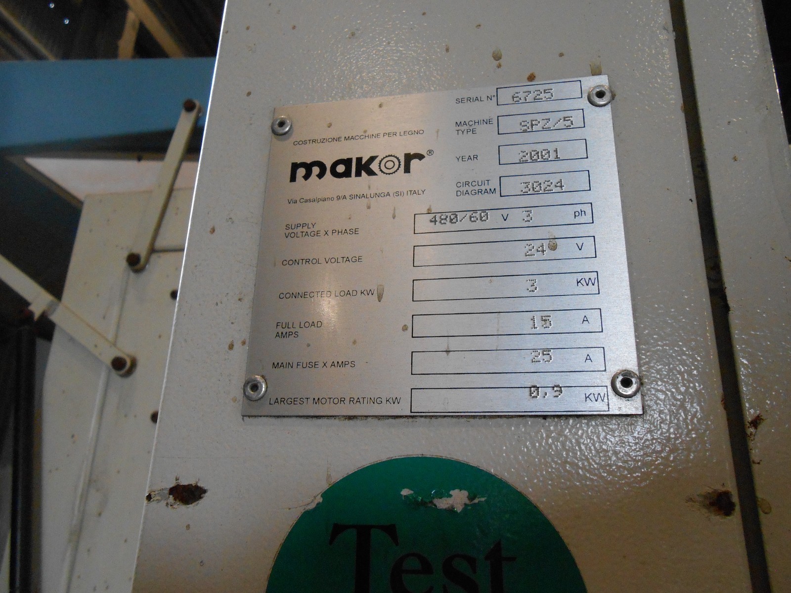 MAKOR SERIAL # 6725 MULTI HEAD SANDER MOULDER molder | eBay