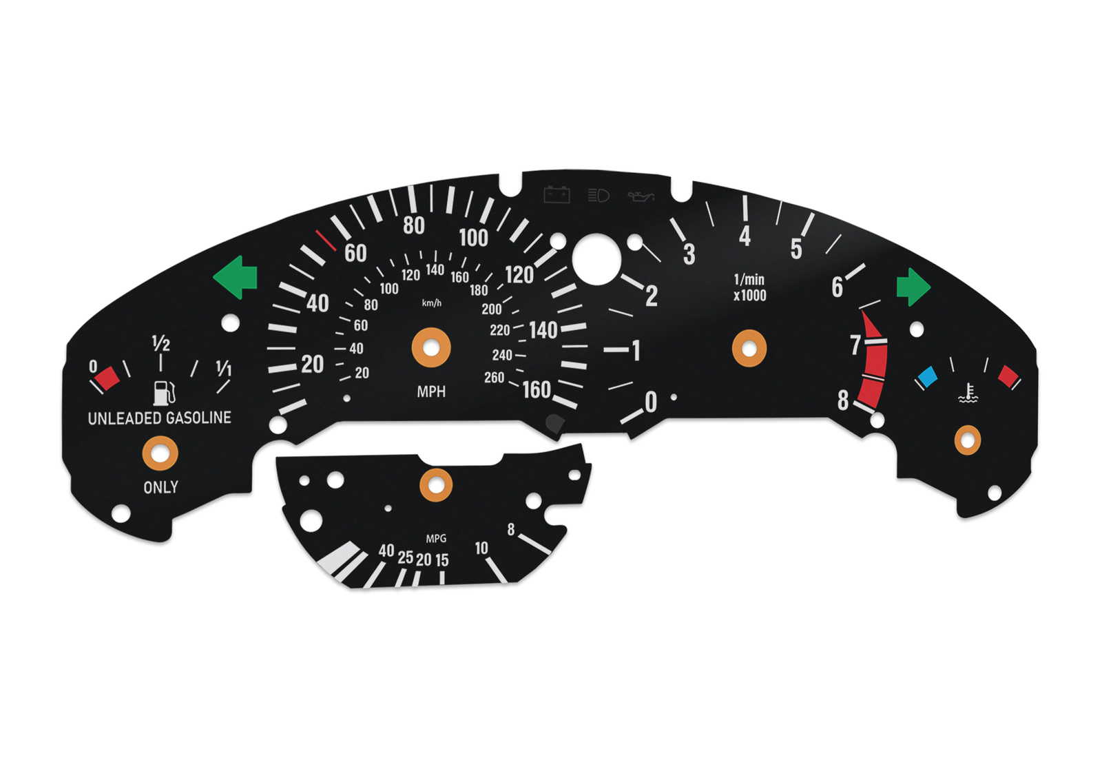 BMW E36 160 mph - Speedometer dials MPH Gauges | eBay