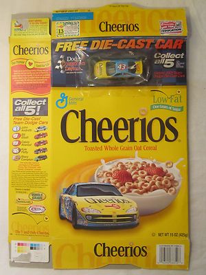 Empty CHEERIOS Cereal Box 2000 #43 Car RICHARD PETTY 15 oz | eBay