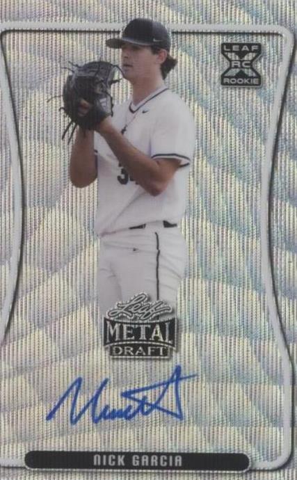 2020 Leaf Metal Draft - Nick Garcia #BA-NG2 Silver Wave (AU, RC) for ...