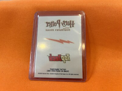 HARRY POTTER & SORCERERS STONE TEMPORARY TATTOO - TOP DECK MAGAZINE #11 ...