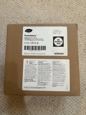 2x Diversey 94996466 Prominence 68 Heavy Duty Floor Cleaner 2.5L-each J ...