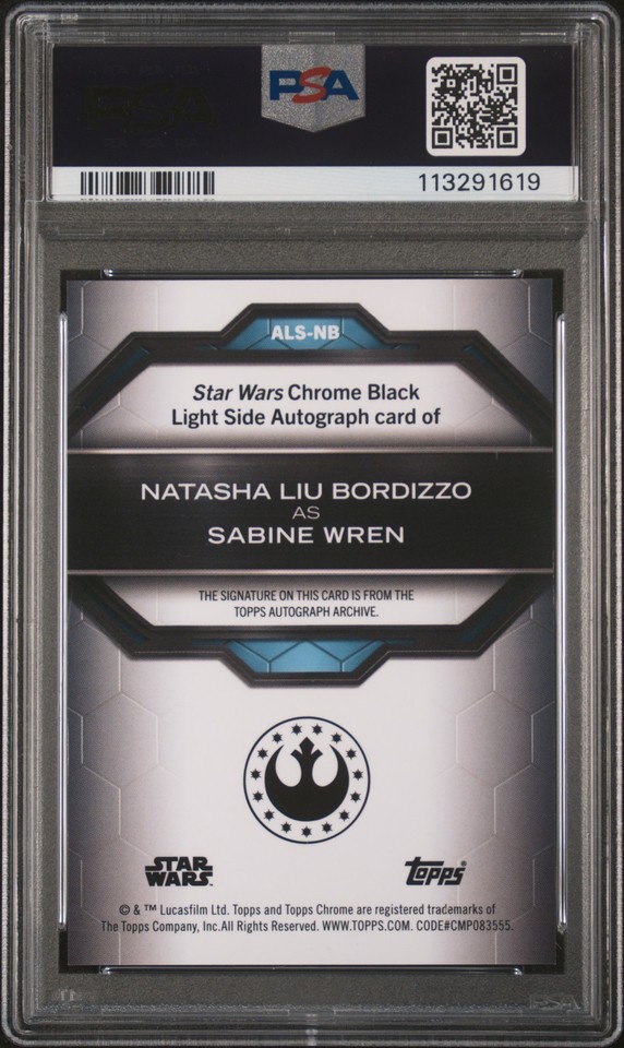 2024 TOPPS STAR WARS CHROME BLACK BLUE RED LAVA NATASHA BORDIZZO WREN ...