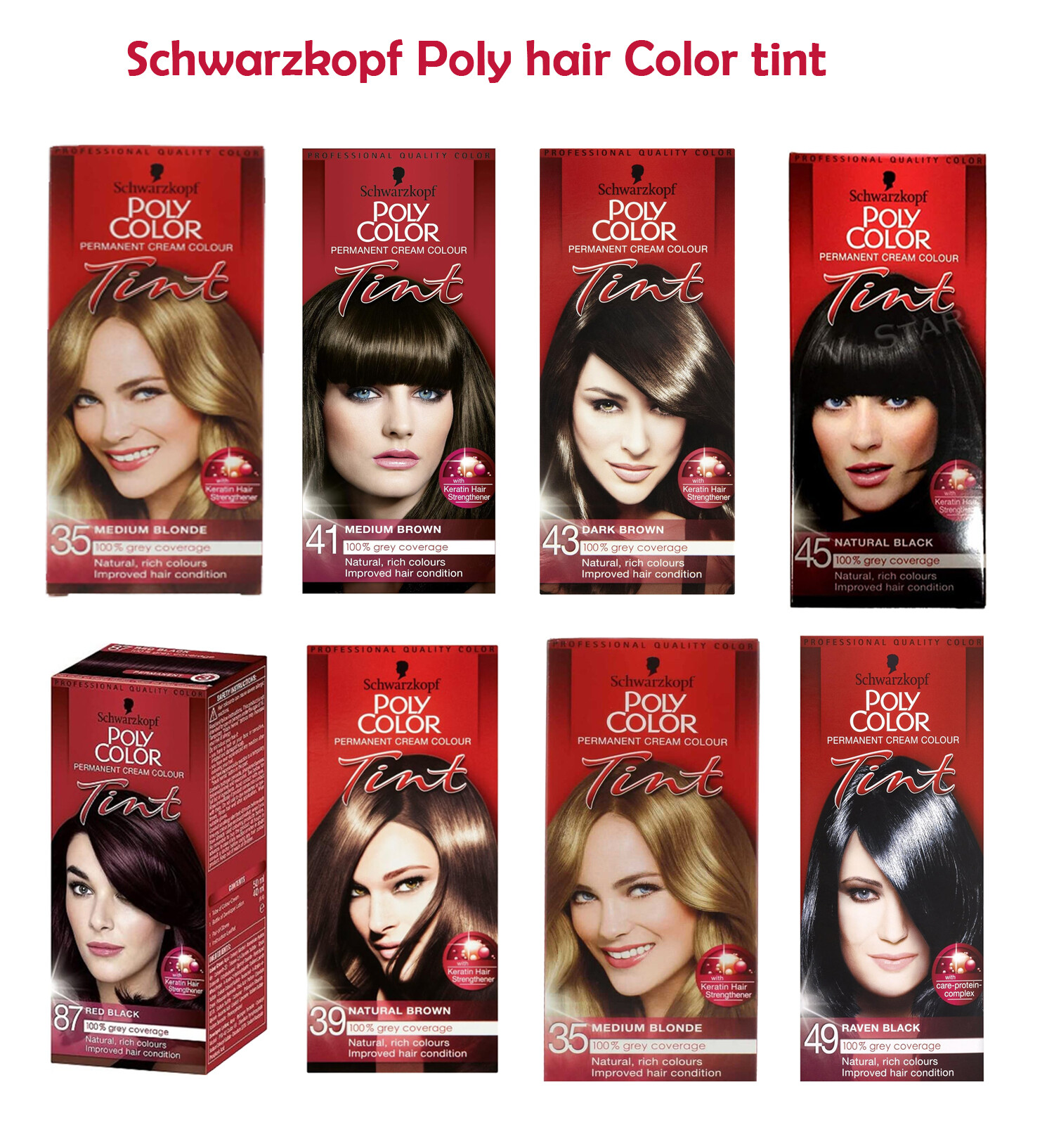 Schwarzkopf Poly Tint Permanent Hair Colour -Choose your Shade | eBay