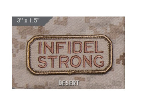 Milspec Monkey MSM Morale Patch Nylon - INFIDEL STRONG - DESERT TAN - NEW | eBay
