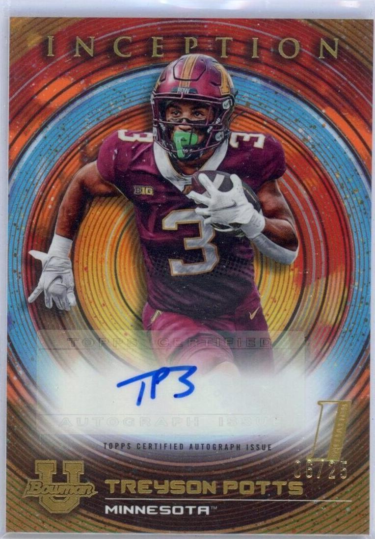 2022-23 Bowman Inception University - Autographs Treyson Potts #BIA-TPS ...