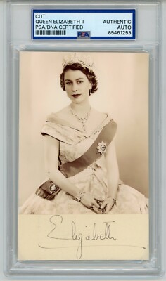 Queen Elizabeth II ~ Signed Autographed Authentic Signature ~ PSA DNA ...