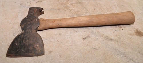 Early Plumb broad head bench hatchet axe claw nail puller collectible ...