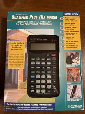 Calculated Industries Qualifier Plus IIIx MARM 3295 Black Real Estate Calculator | eBay