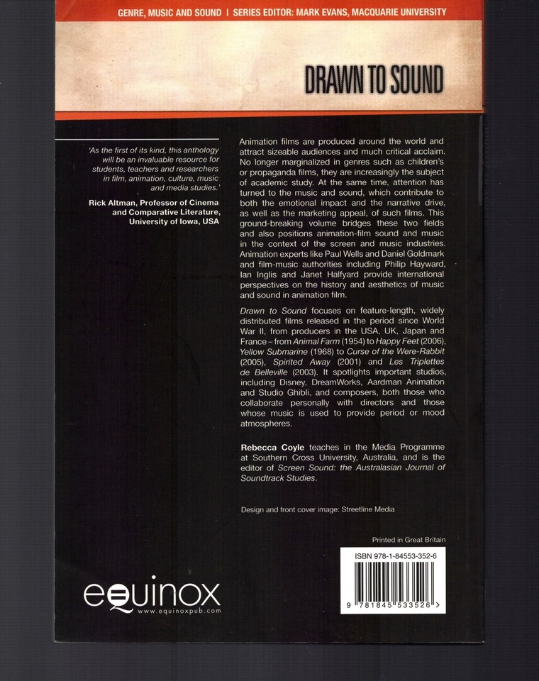 Drawn to Sound : Animation Film Music & Sonicity / Rebecca Coyle ...