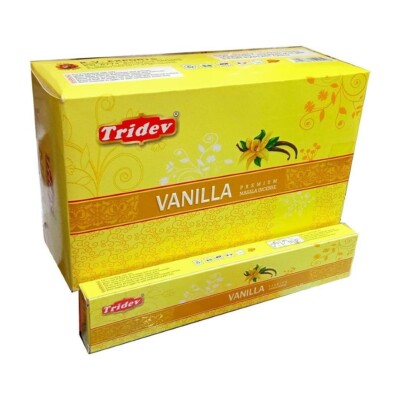 Tridev Vanilla Incense Stick Hand Rolled Premium Masala Agarbatti ...