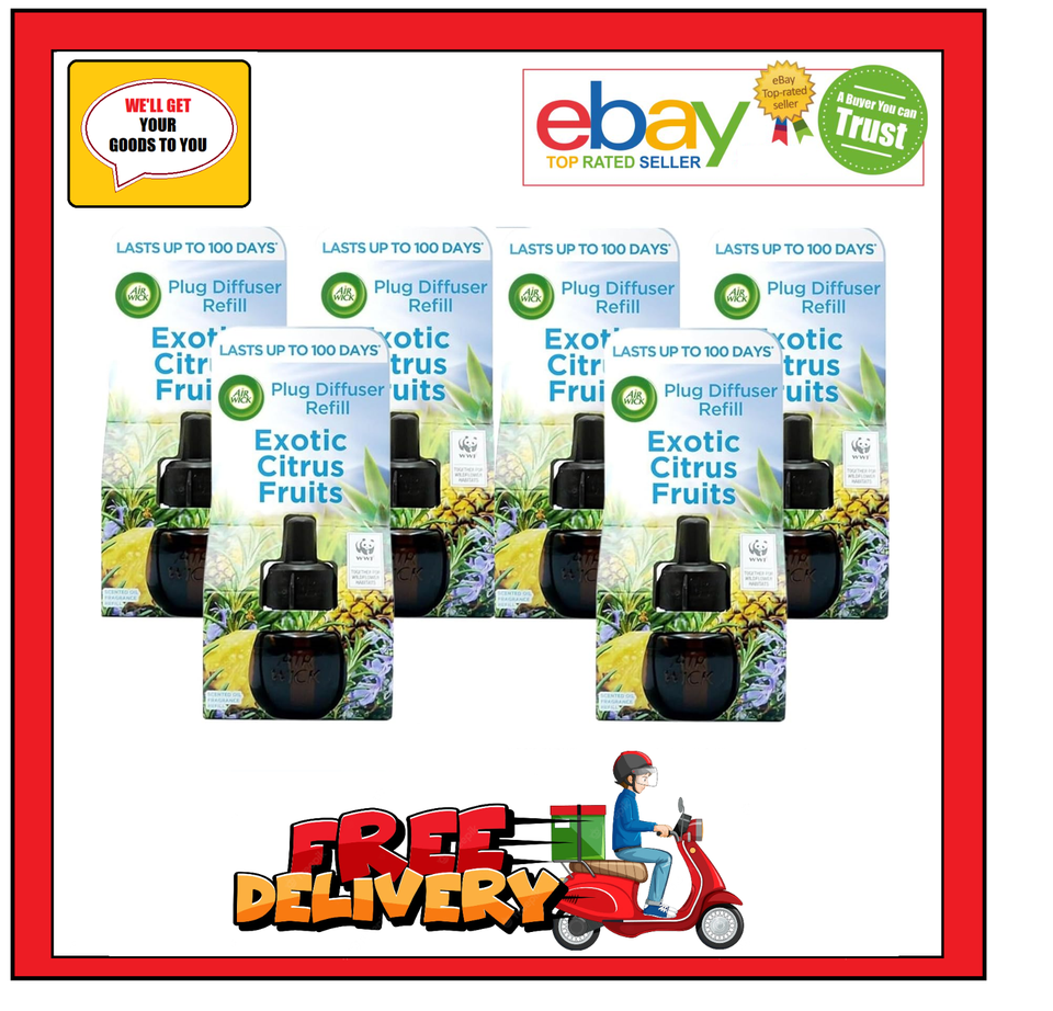 6 x 19ml Airwick Electric Plug In Refills Exotic Citrus Fruits | eBay UK