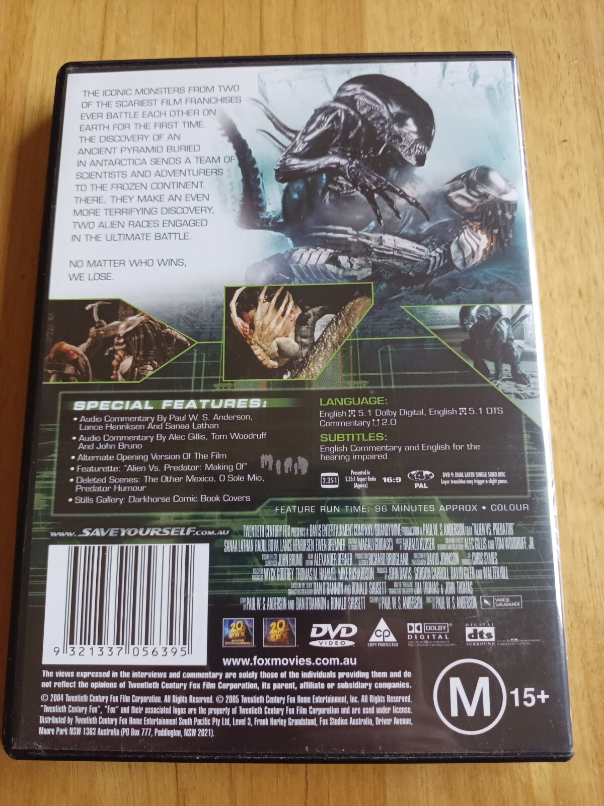 Alien vs Predator - DVD - Region 4 | eBay