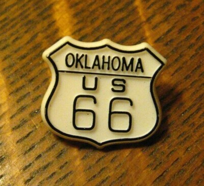 Oklahoma US Route 66 Vintage Lapel Pin - OK Famous USA Highway Souvenir ...
