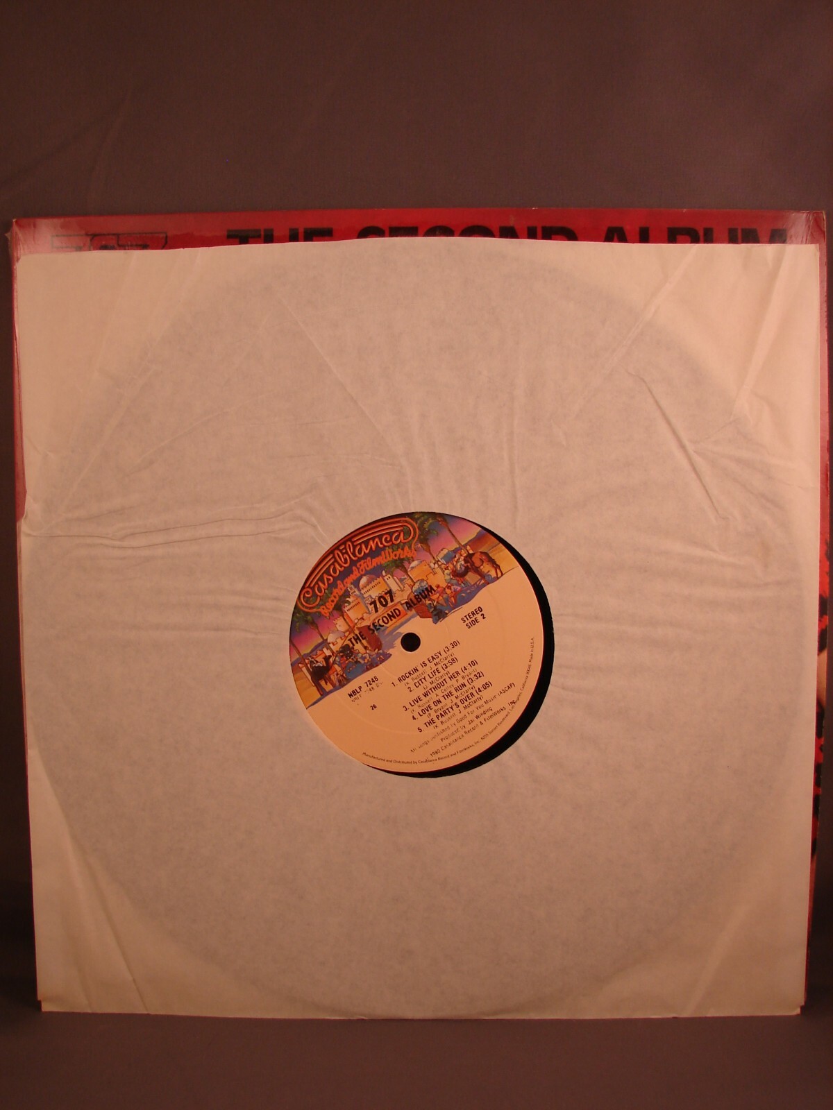 LP 707 THE SECOND ALBUM 1981 USED VINYL ALBUM CASABLANCA/FILMWORKS NBLP ...