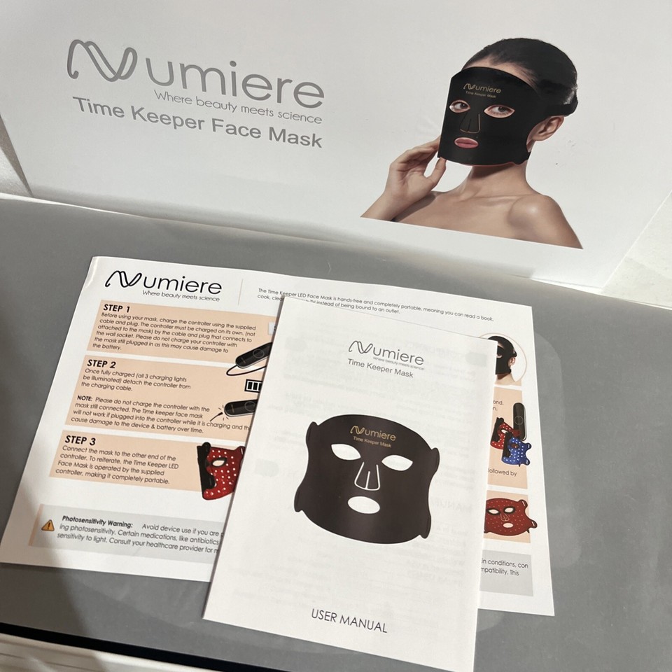 Numiere Time Keeper LED Face Mask Light Therapy Hands Free NEW ...