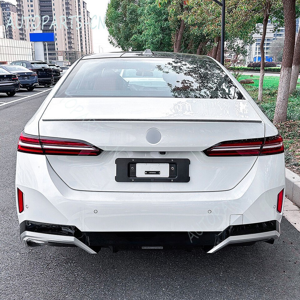 ABS Carbon Fiber Rear Trunk Spoiler Wing Lip For BMW 5 Series i5 G60 ...