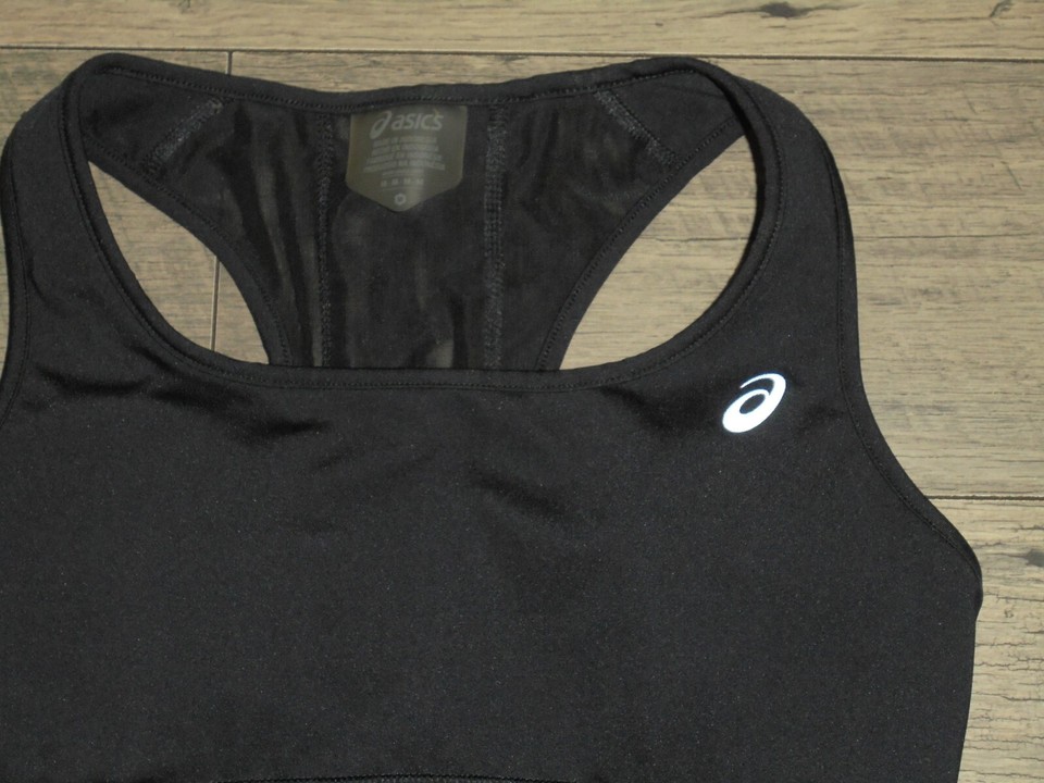 Asics D1 black sports athletic bra size M | eBay