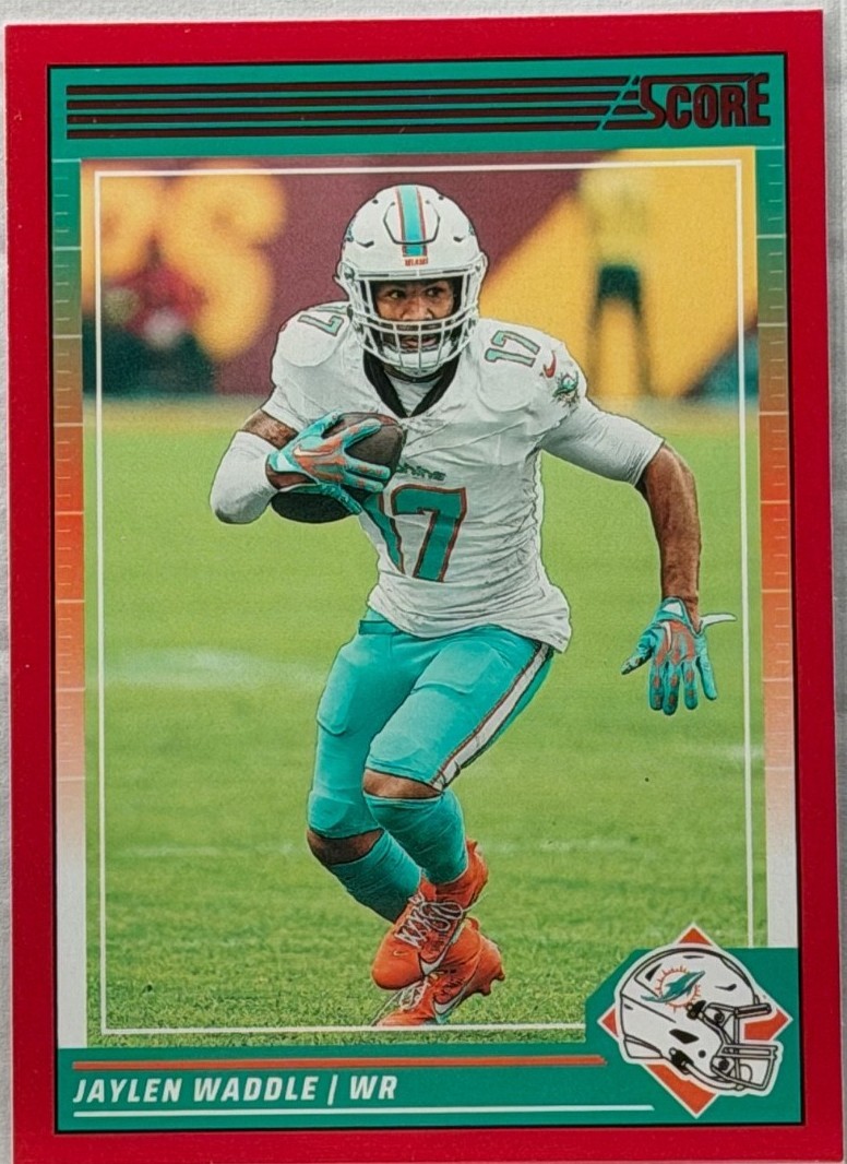 2024 Score - Jaylen Waddle #177 Red for sale online | eBay