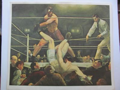 George Bellows "Dempsey And Firpo" Boxing Prize Fight 15x17 American ...